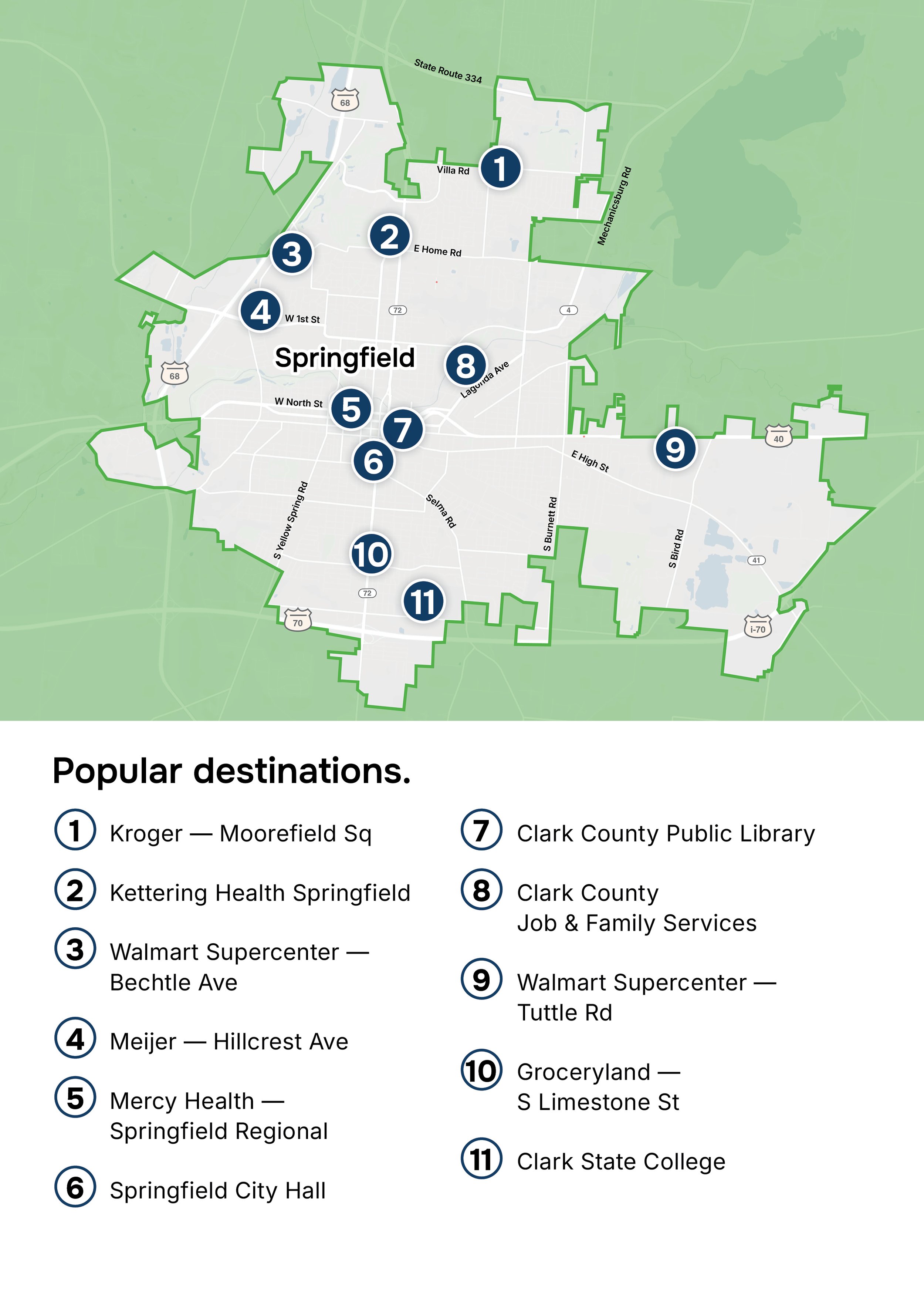 Field Trips | On-demand shared rides around Springfield