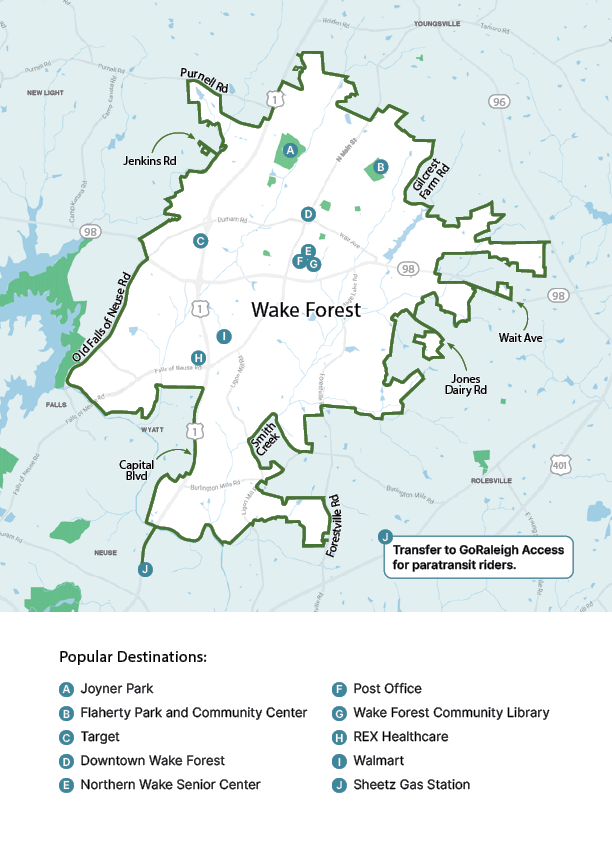 Go Wake Forest | On-demand shared rides around Wake Forest