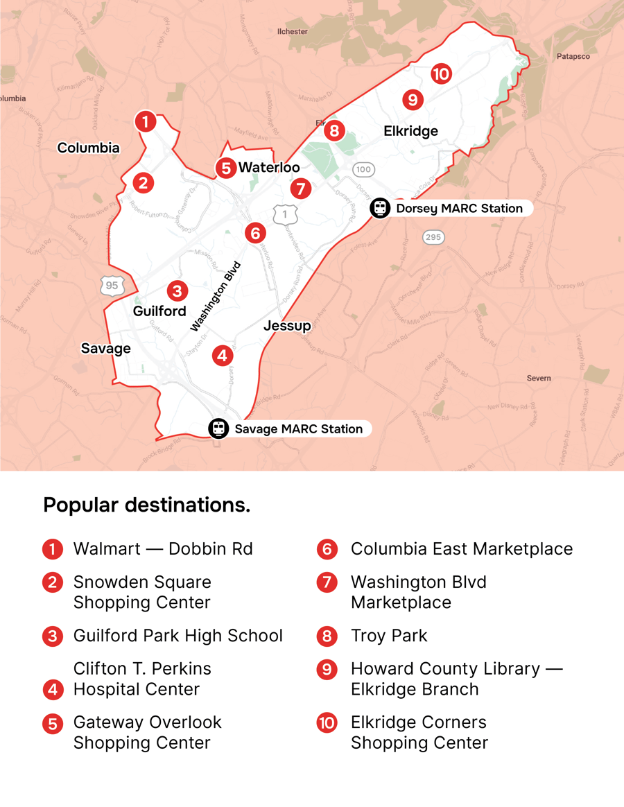 HoCo RapidRide | Convenient, On-Demand Rideshare in Howard County