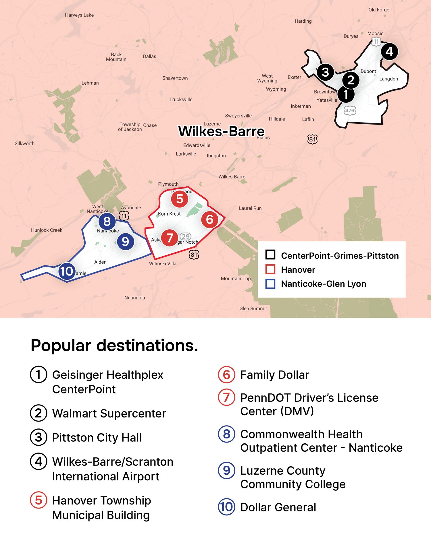 LCTA CONNECTS | On-demand shared rides around Luzerne County